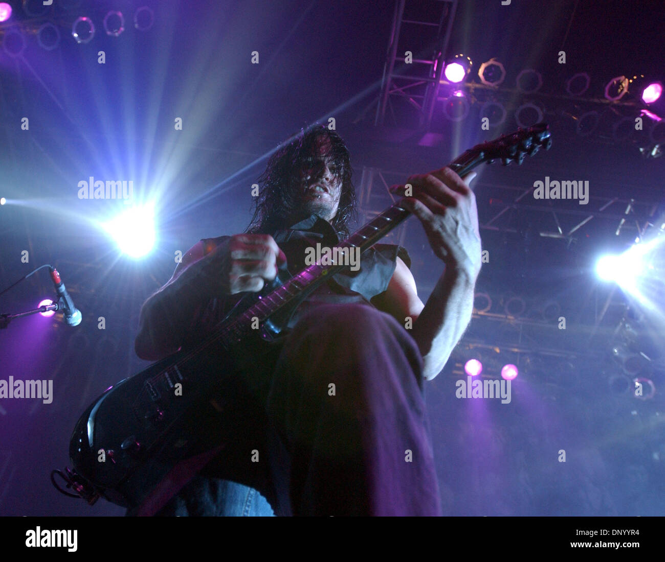 Feb 19, 2006; Myrtle Beach, SC, USA; Guitarist DAN DONEGAN of the band ...