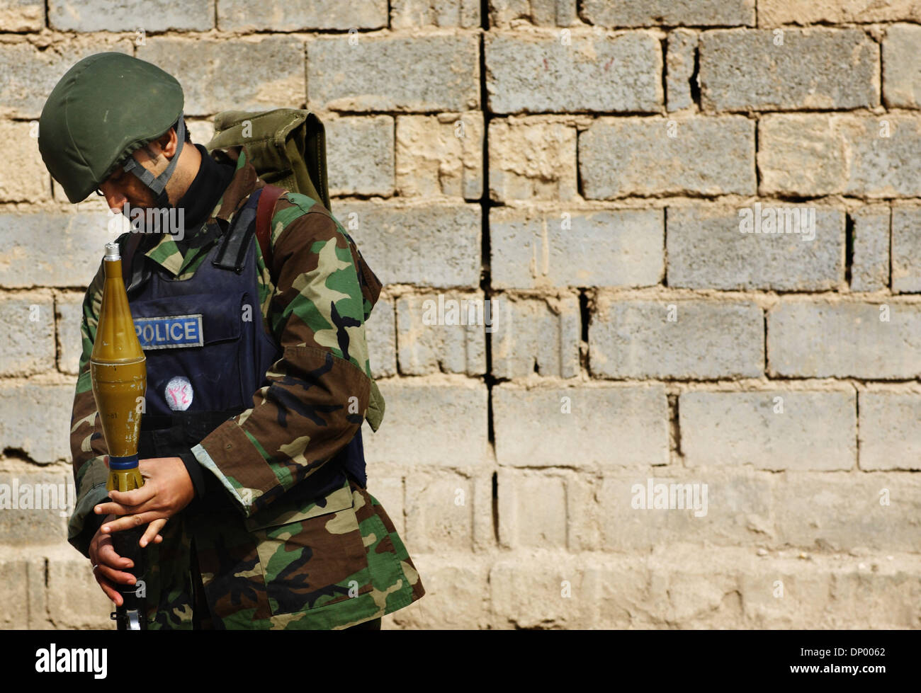 Feb 20, 2006; Ar Ramadi, Anbar, IRAQ; A member of the special Iraqi ...