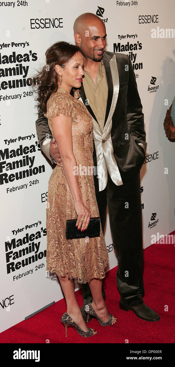 Feb 21, 2006; Hollywood, CA, USA; Actress NICOLE ARI PARKER and BORIS ...