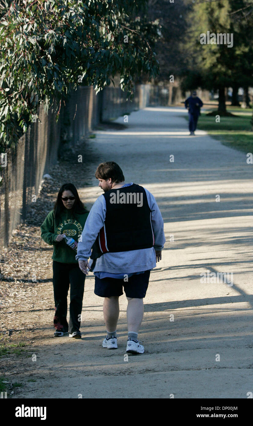 Feb 21, 2006; North Hollywood, CA, USA; STEVE VAUGHT, right, watches ...