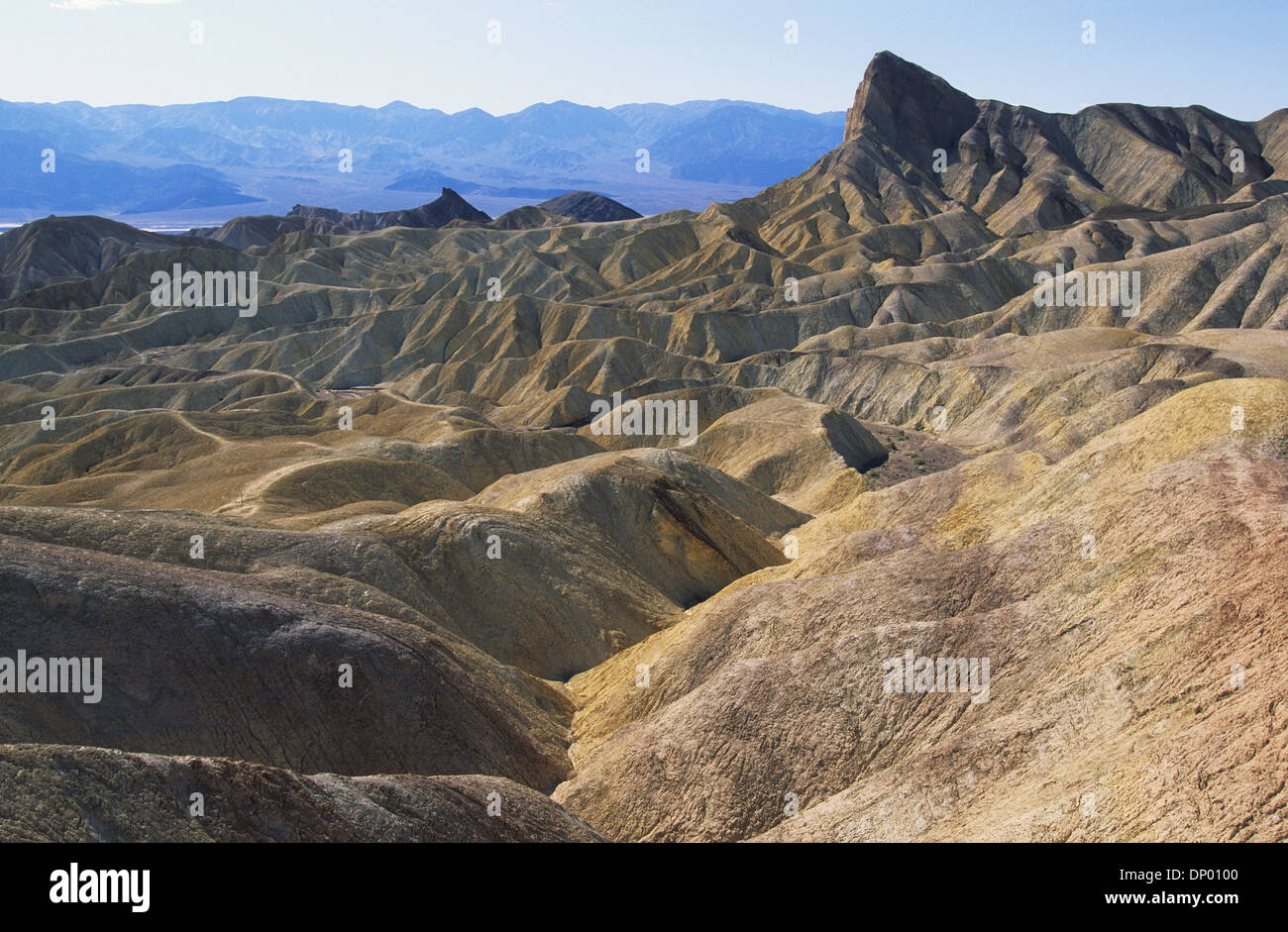 Elk248-1234 California, Death Valley National Park, Zabriskie Point ...