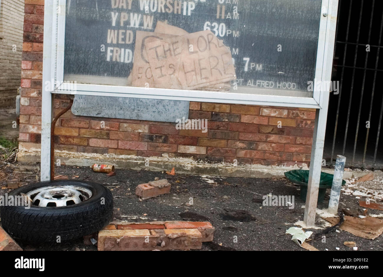 Feb 24, 2006; New Orleans, LA, USA; Six months after Hurricane Katrina ...