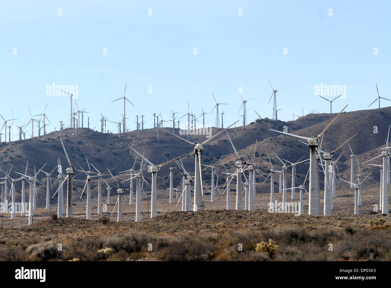 Feb 27, 2006; Mojave, CA, USA; Tehachapi-Mojave Wind Resource Area -The ...