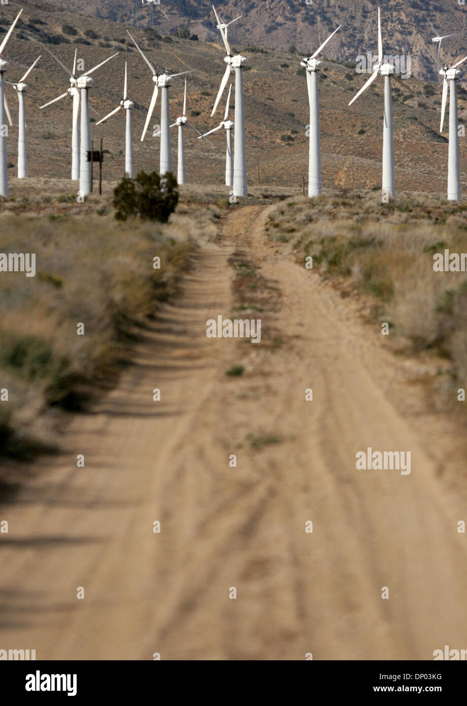 Feb 27, 2006; Mojave, CA, USA; Tehachapi-Mojave Wind Resource Area -The ...