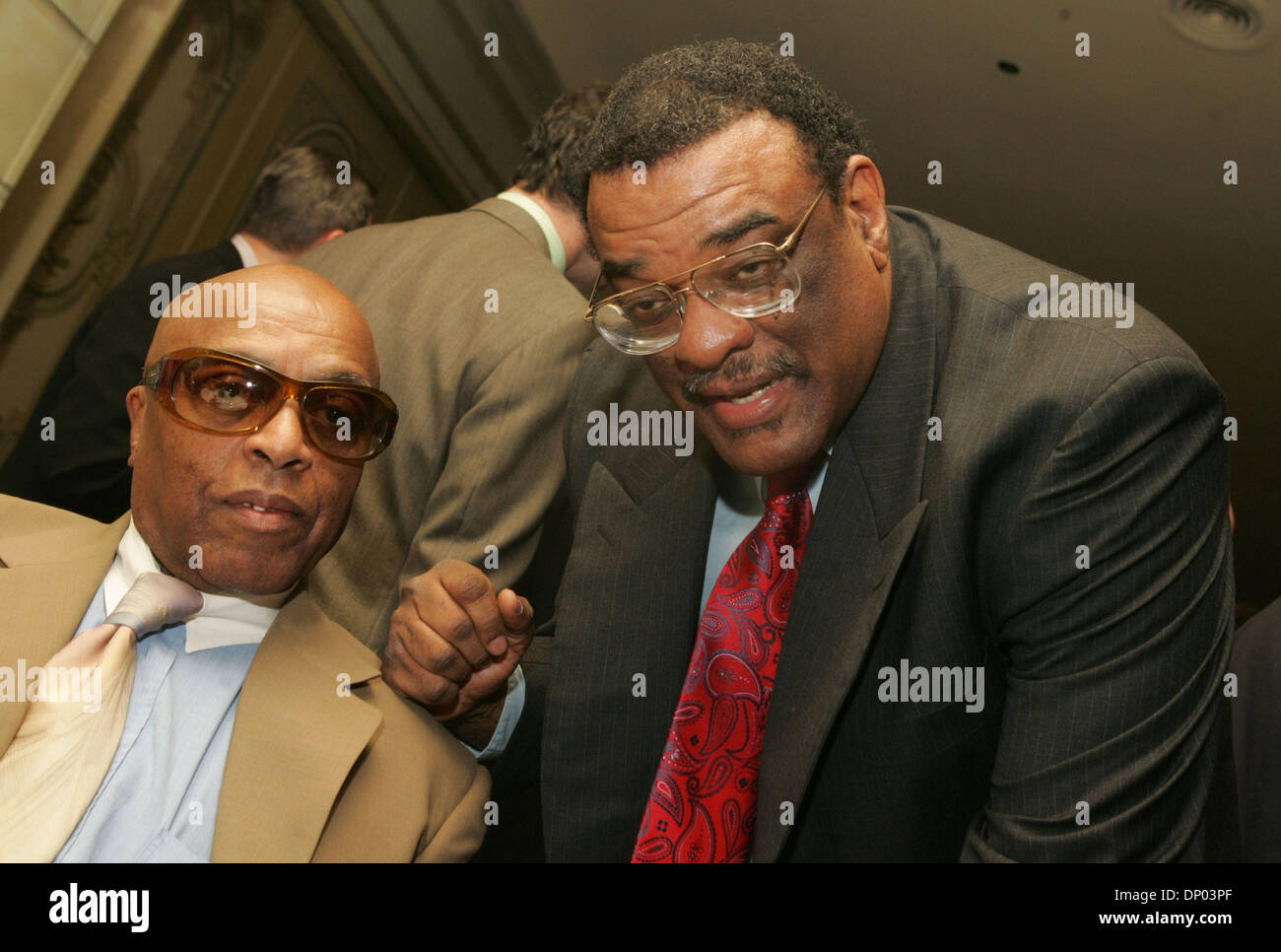 Feb 27, 2006; New York, NY, USA; Jazz artist honoree drummer (L) ROY ...