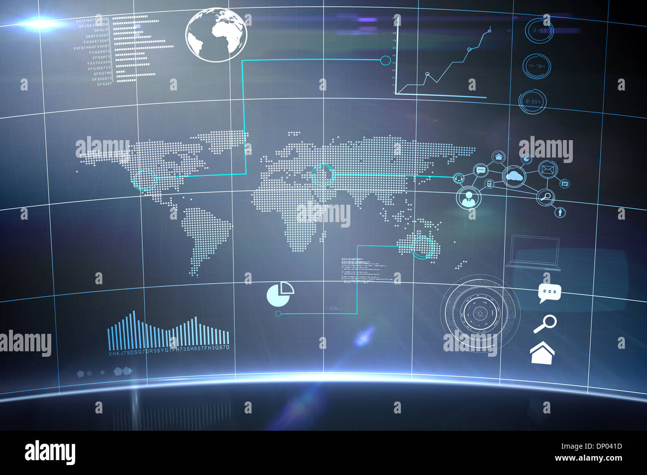 Futuristic technology interface Stock Photo - Alamy