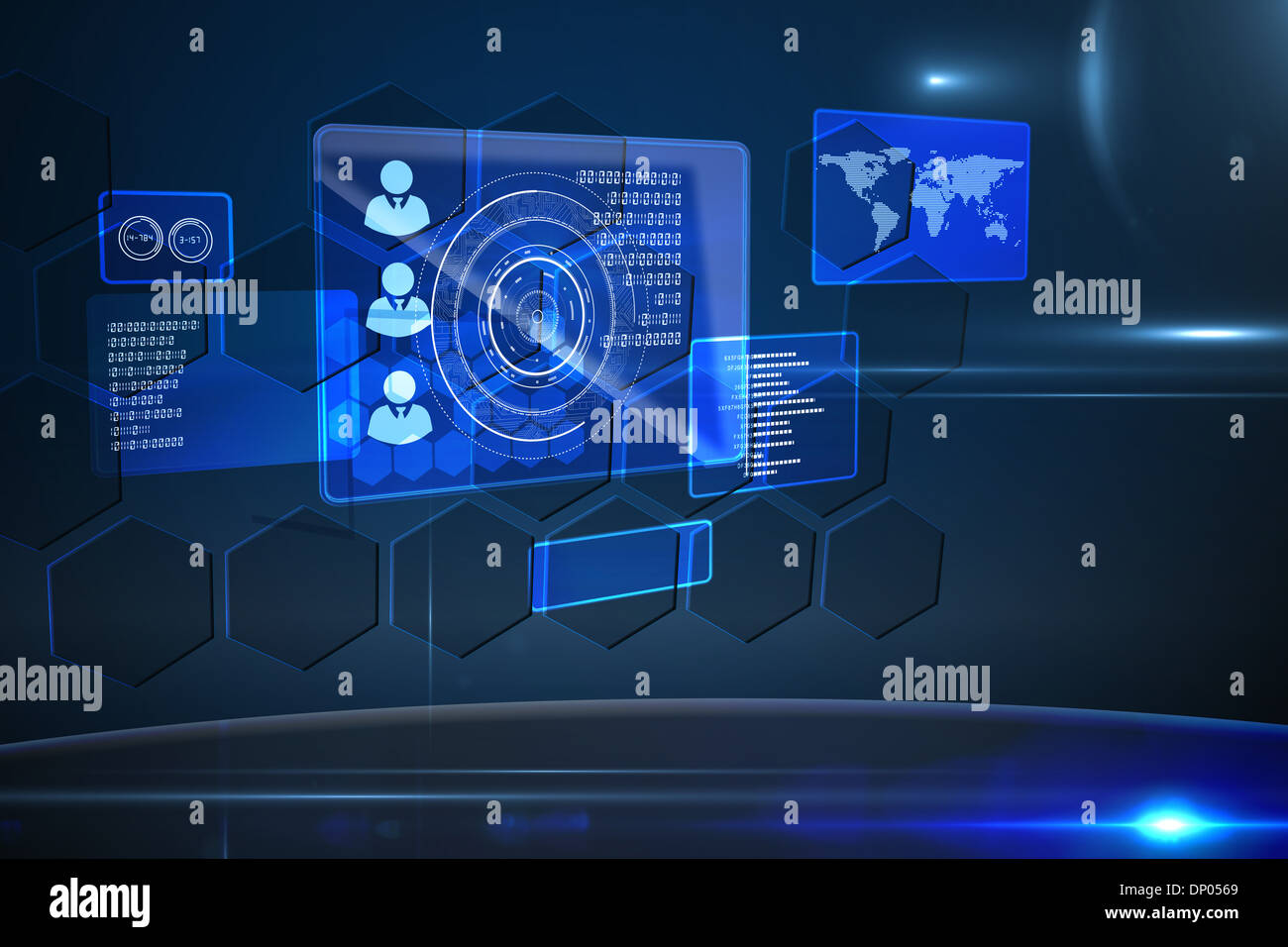 Futuristic technology interface Stock Photo - Alamy