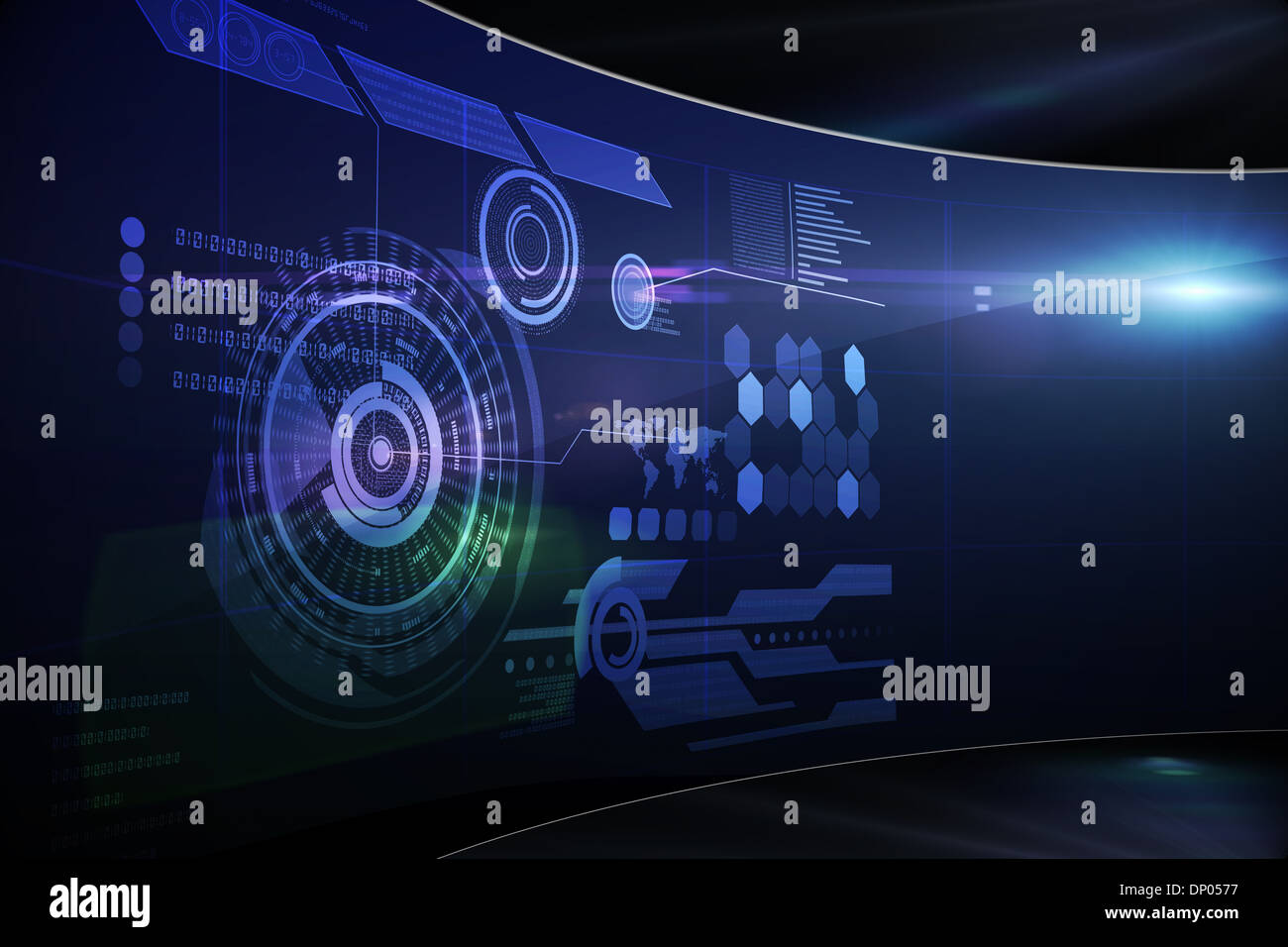 Futuristic technology interface Stock Photo - Alamy