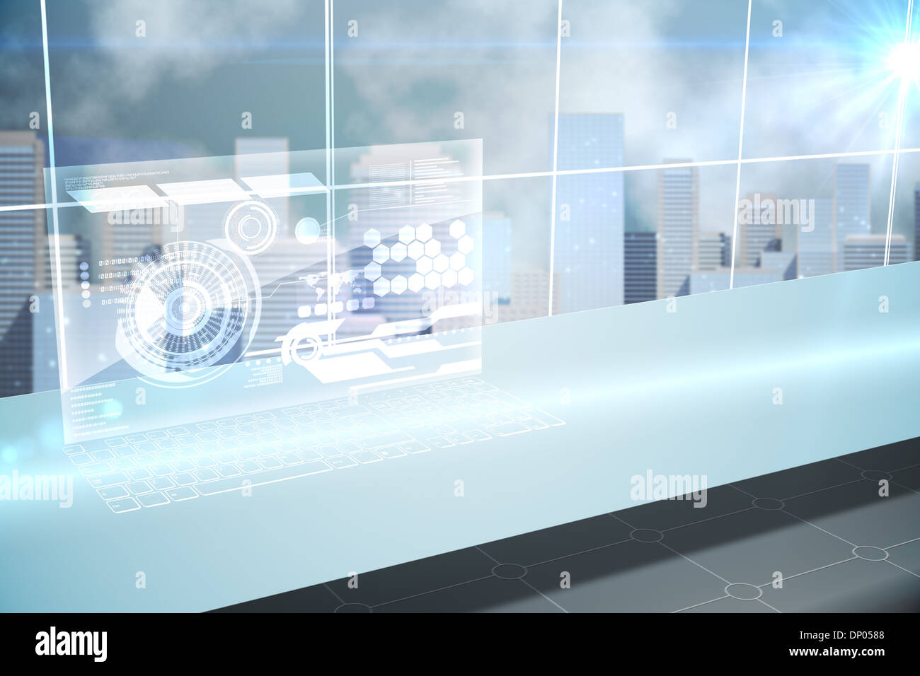Futuristic technology interface Stock Photo - Alamy
