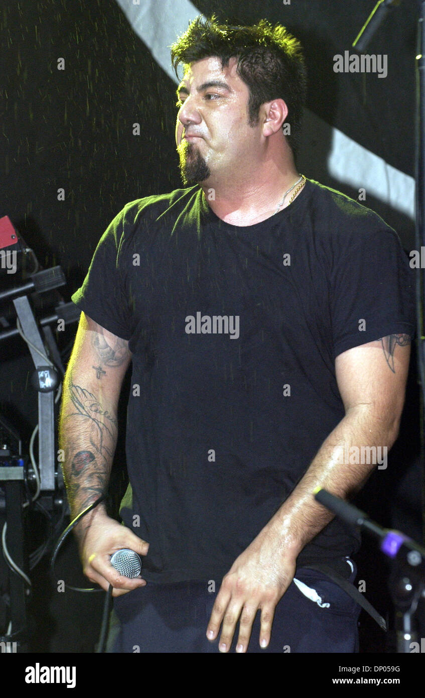 Mar 01, 2006; Norfolk, VA, USA; Musicians The Deftones perform live as ...