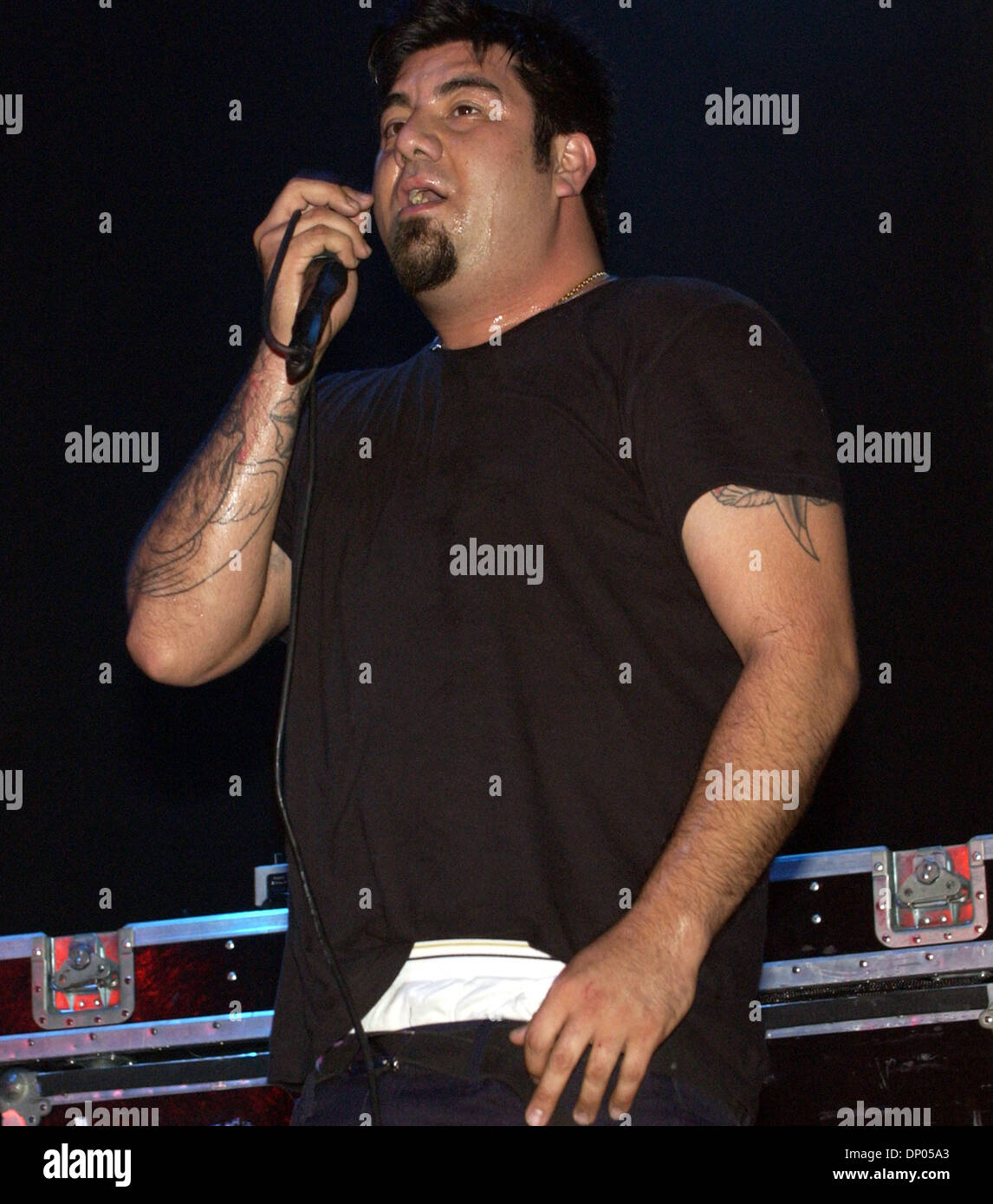 Mar 01, 2006; Norfolk, VA, USA; Musicians The Deftones perform live as ...