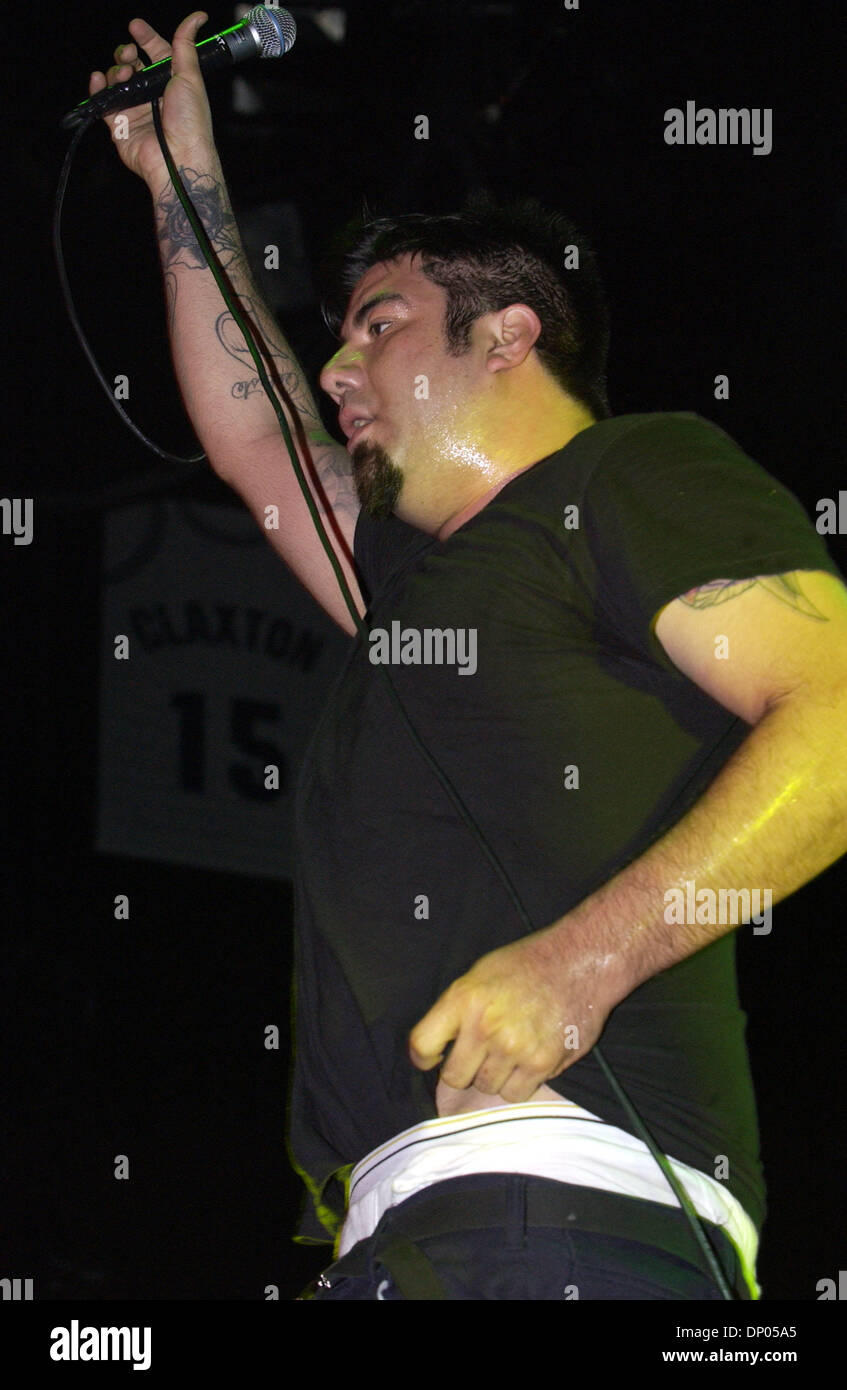 Mar 01, 2006; Norfolk, VA, USA; Musicians The Deftones perform live as ...