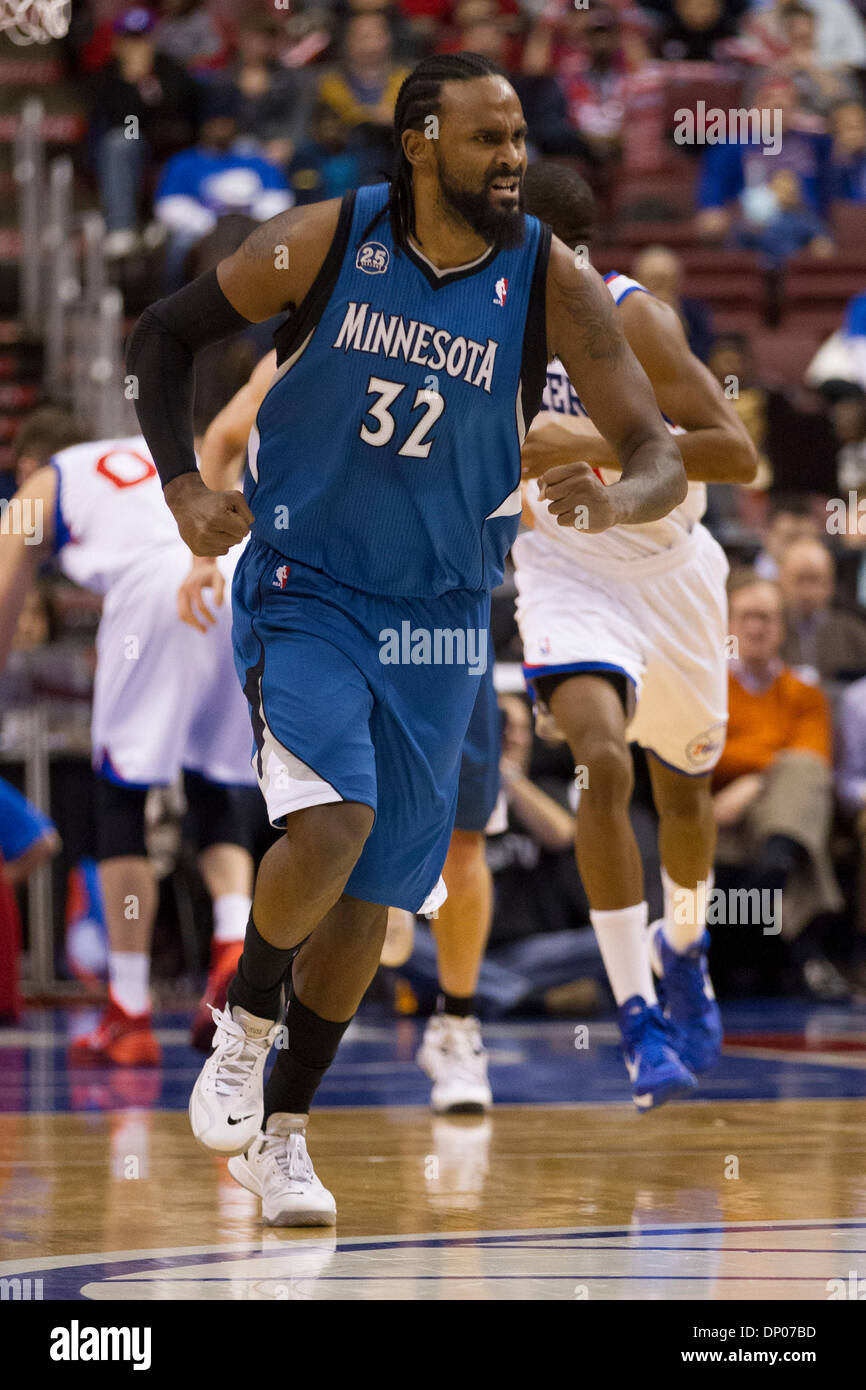 January 6, 2014: Minnesota Timberwolves center Ronny Turiaf (32) reacts ...