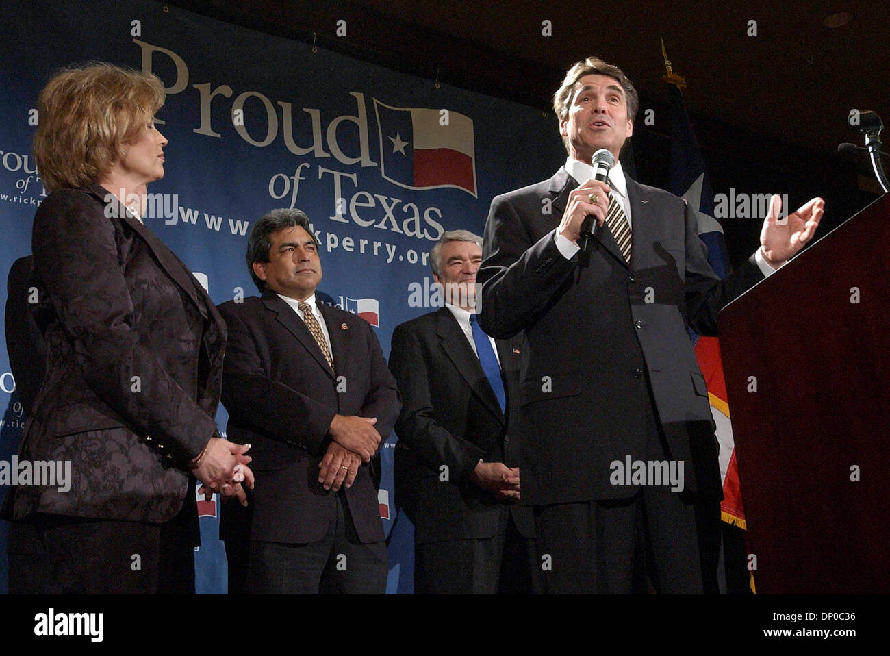 Mar 07, 2006; Austin, TX, USA; Texas Primary Elections 2006: With his ...