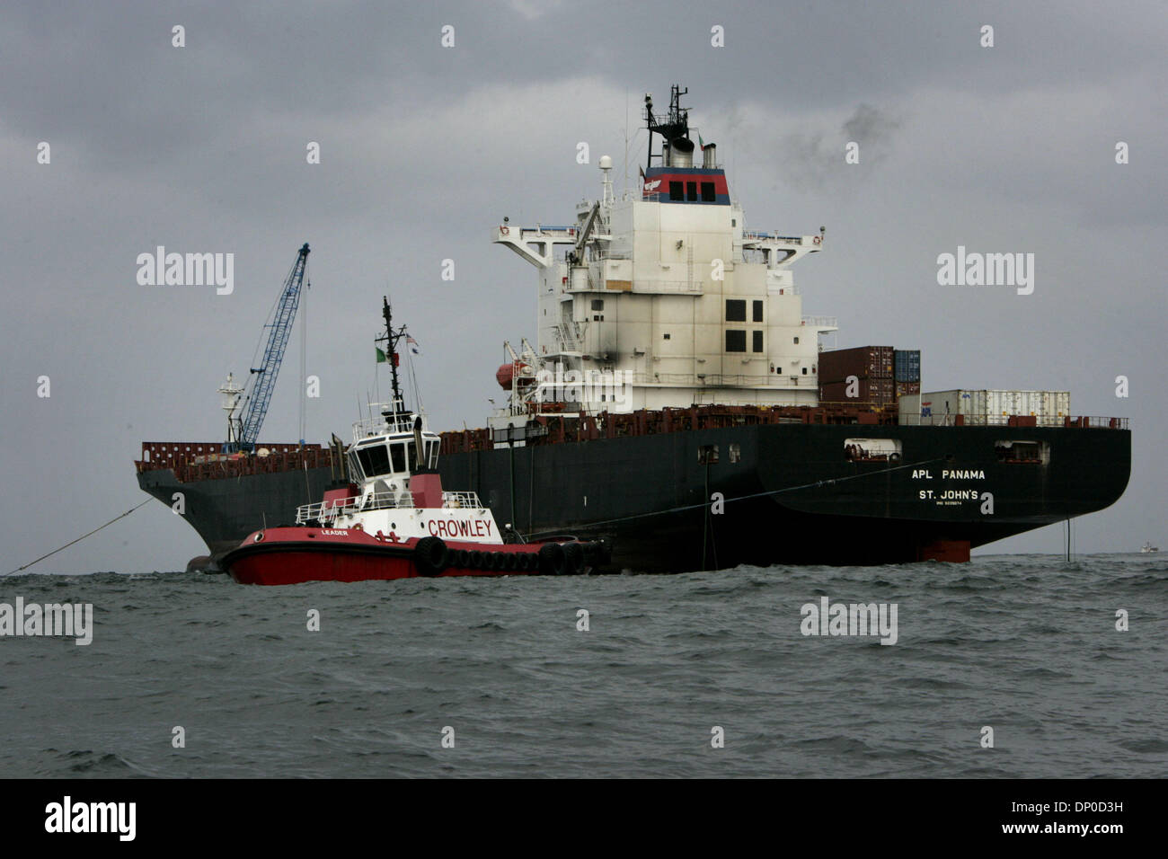 Mar 10, 2006; Ensenada, Baja California, USA; The container ship APL ...