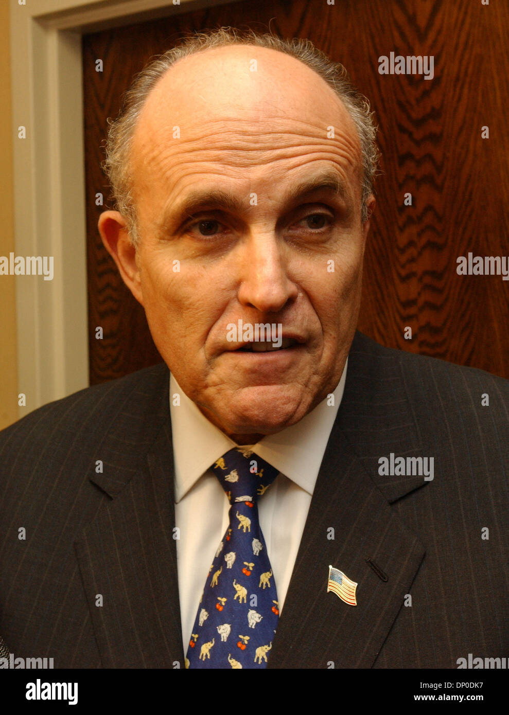 May 15, 2006; Raleigh, NC USA; Former New York City Mayor RUDY GIULIANI ...