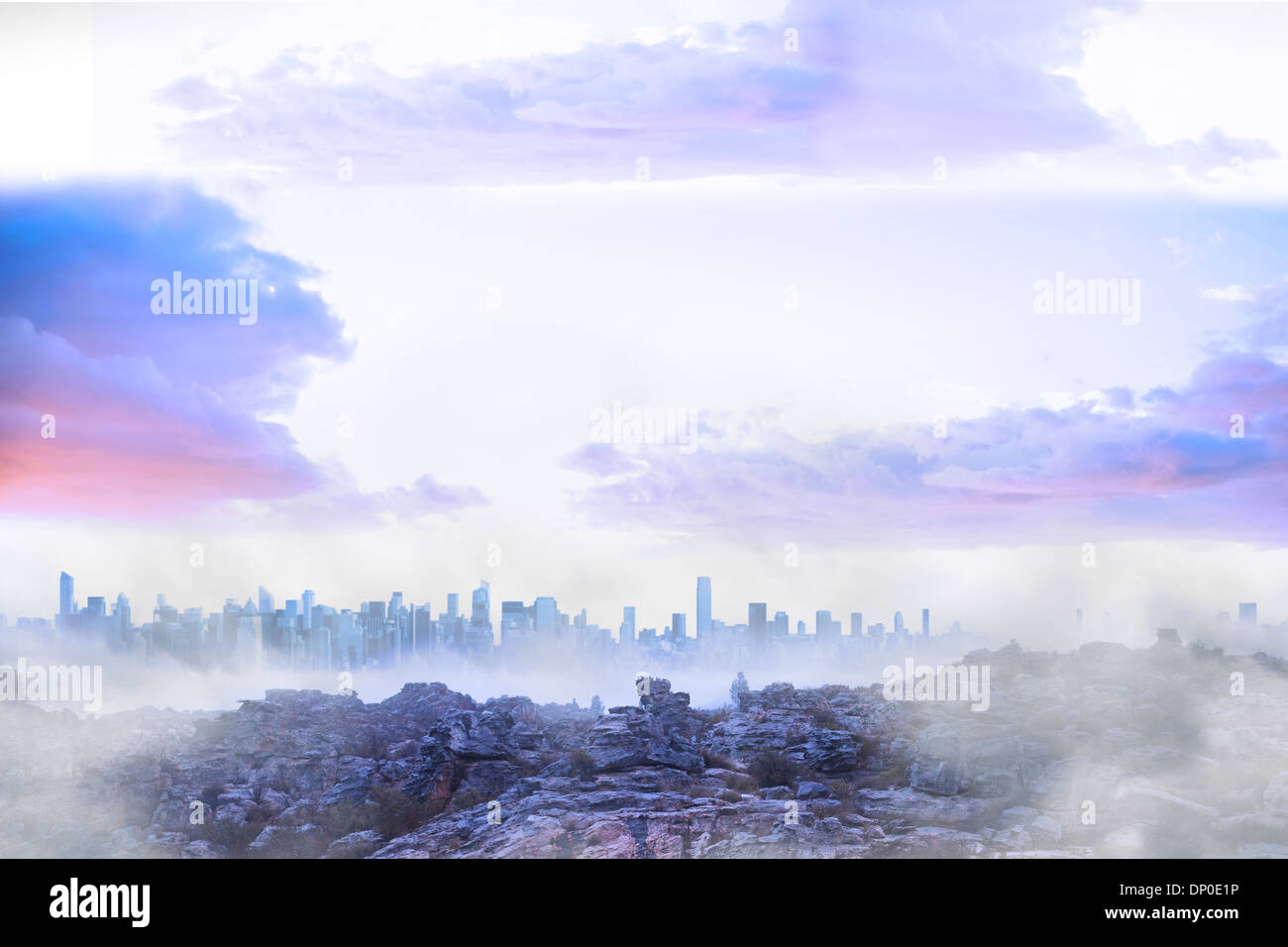 Misty urban landscape hi-res stock photography and images - Alamy