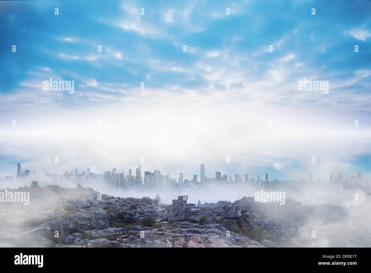 Misty urban landscape hi-res stock photography and images - Alamy