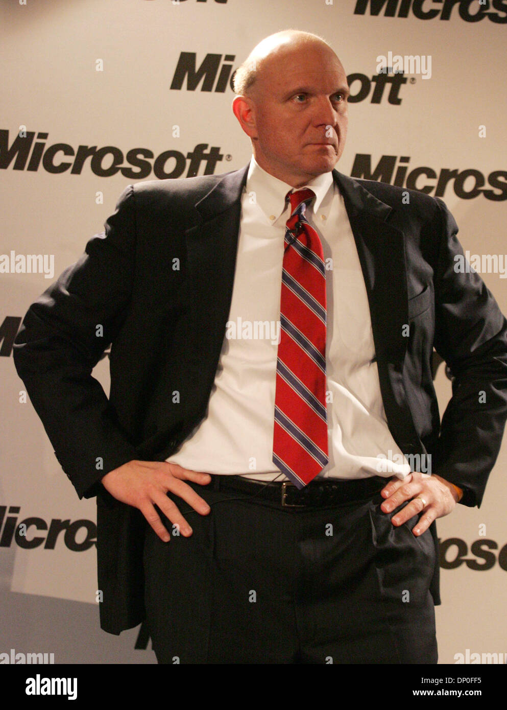 Mar 16, 2006; New York, NY, USA; Microsoft Corporation CEO STEVE ...