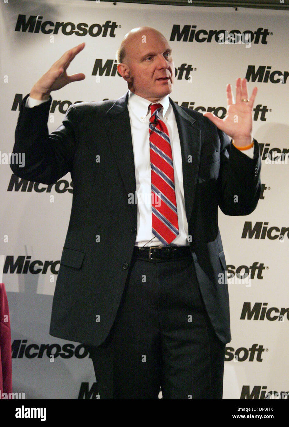 Mar 16, 2006; New York, NY, USA; Microsoft Corporation CEO STEVE ...