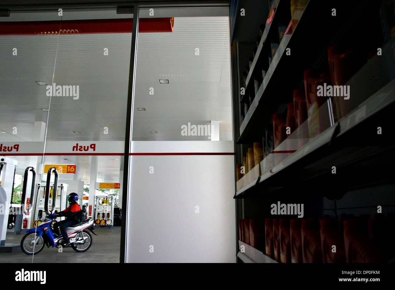 Mar 17, 2006; Jakarta, INDONESIA; Picture taken from inside the Shell ...