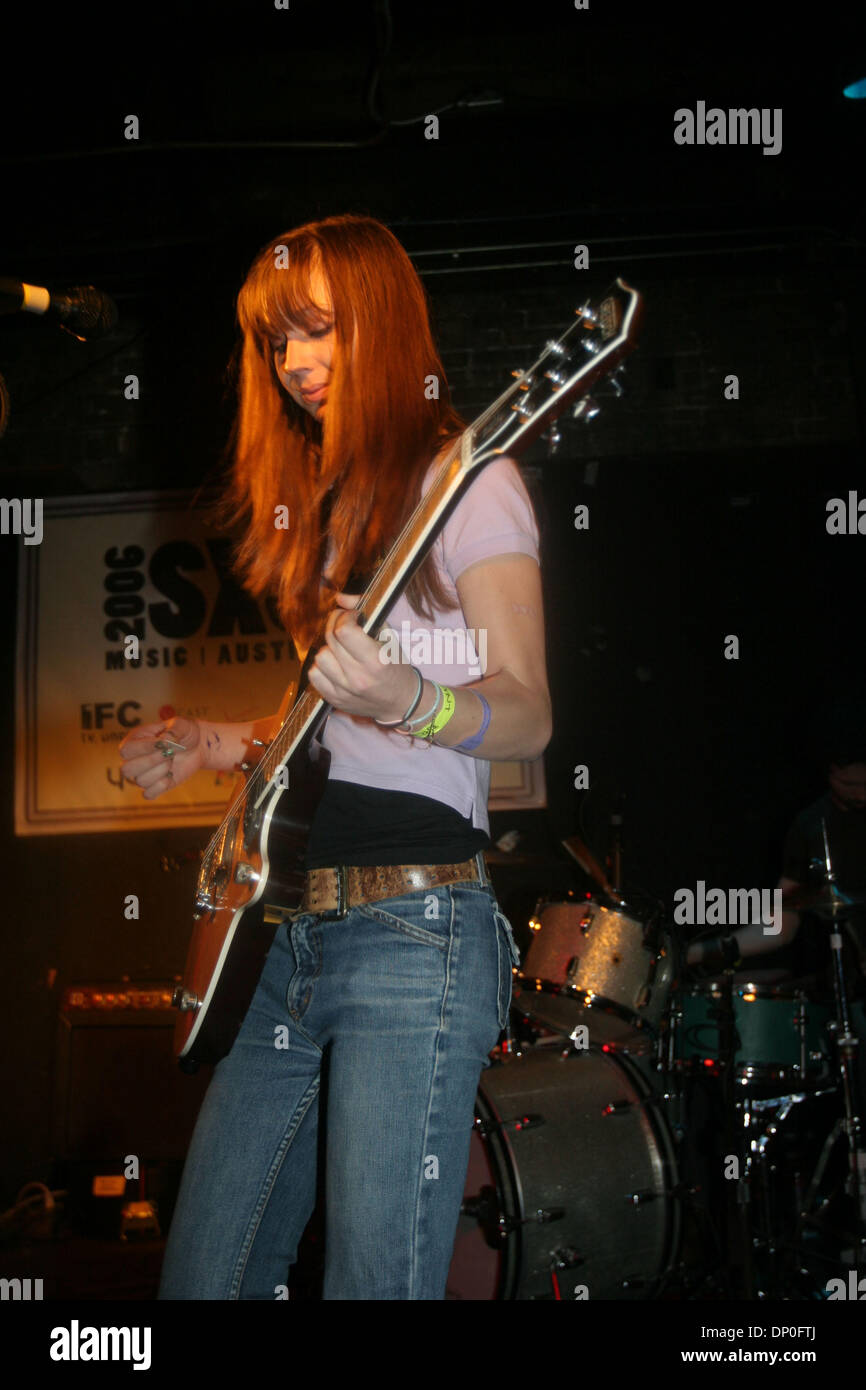 Mar 17, 2006; Austin, TX, USA; Giant Drag - Annie Hardy- performing ...