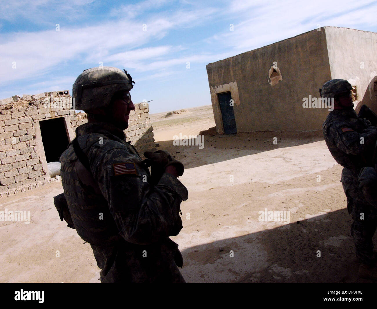 Mar 17, 2006; Saluhiddin, IRAQ; American soldiers from 2-9 Cavalry walk ...