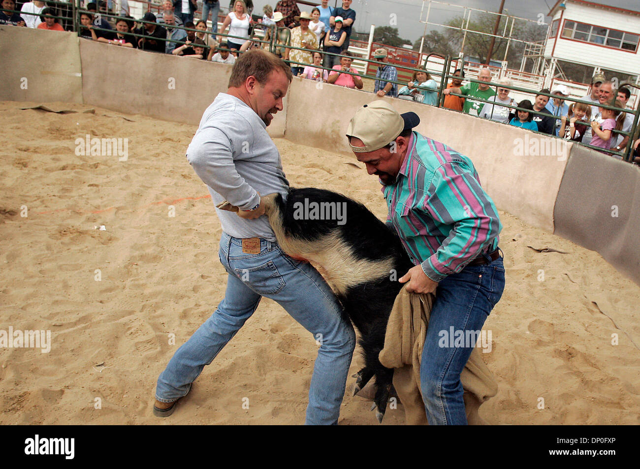 Mar 18, 2006; Bandera, TX, USA; Bill Lester, right, and David Mars ...