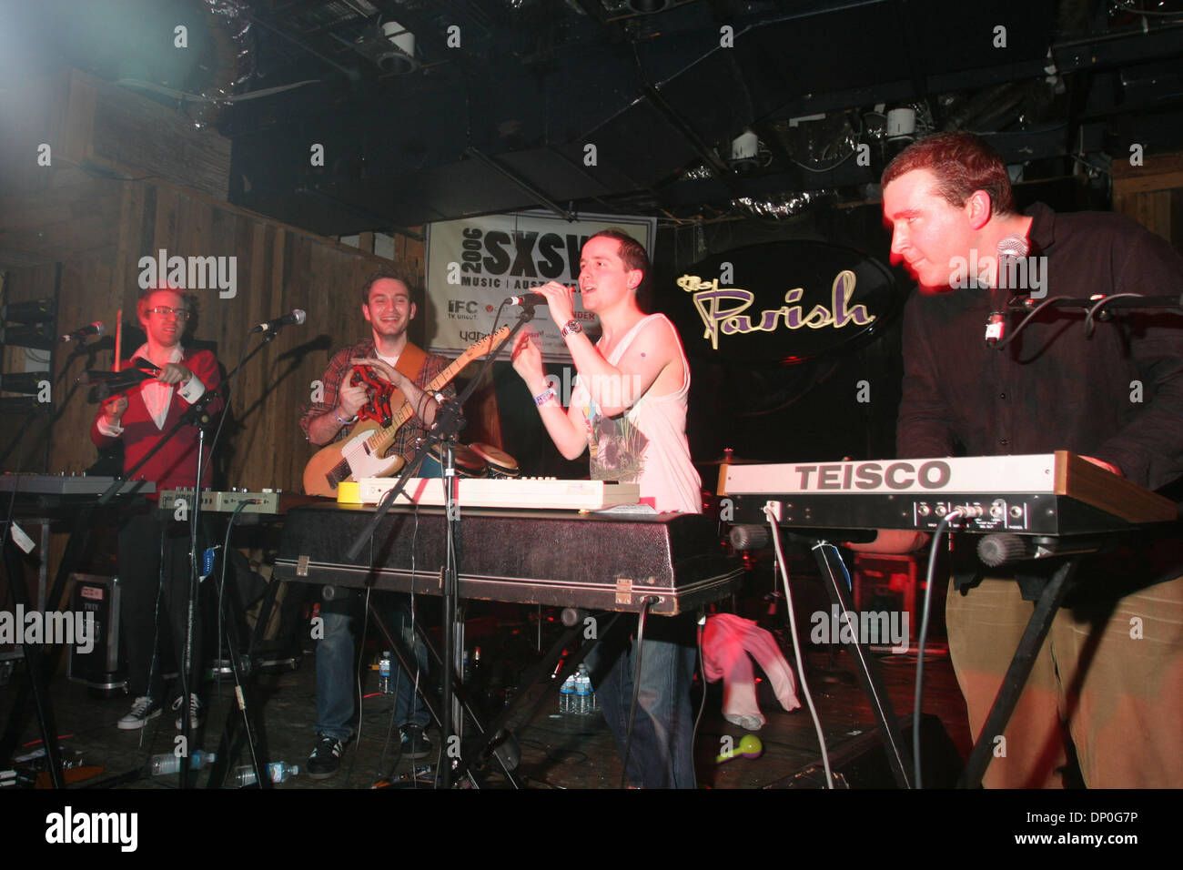 Mar 18, 2006; Austin, TX, USA; Hot Chip performing at Parish during ...