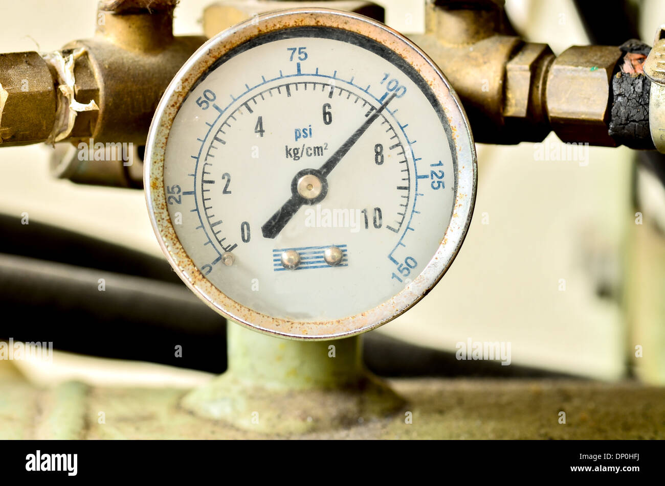 old rusty meter Stock Photo - Alamy