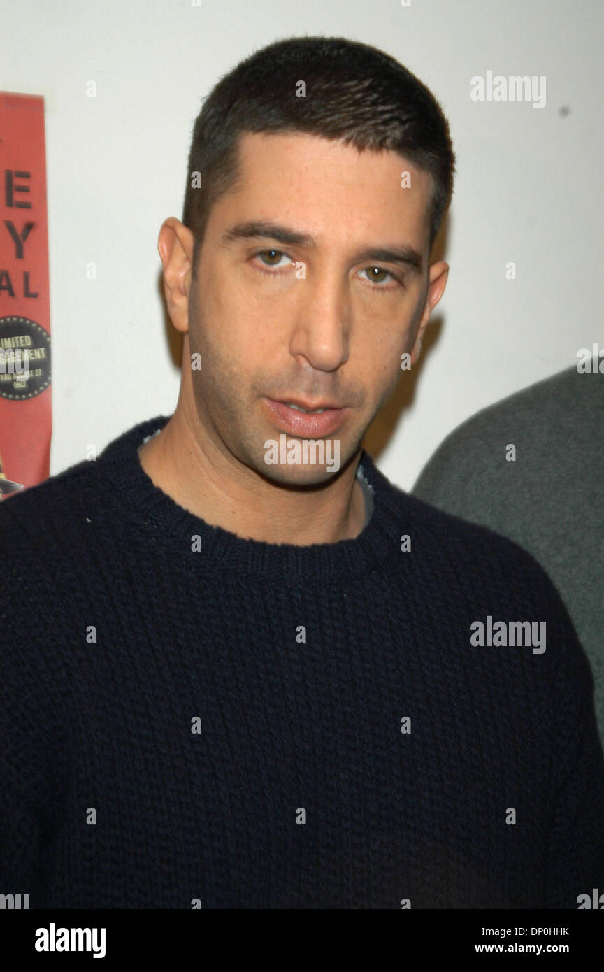 Mar 20, 2006; New York, NY, USA; Actor DAVID SCHWIMMER at the rehearsal ...