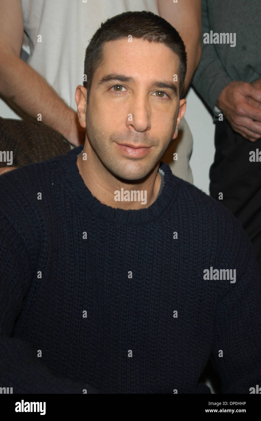 Mar 20, 2006; New York, NY, USA; Actor DAVID SCHWIMMER at the rehearsal ...