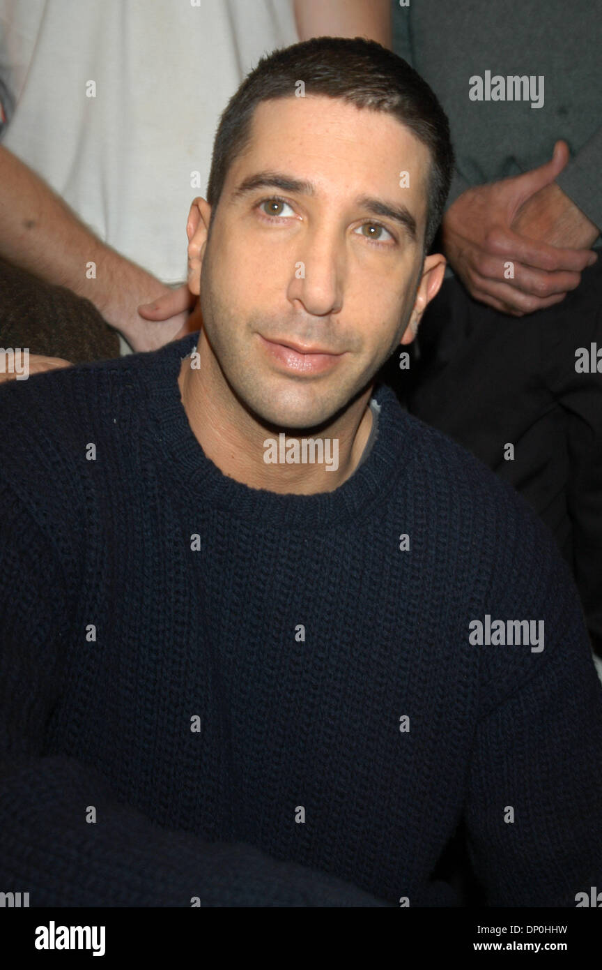 Mar 20, 2006; New York, NY, USA; Actor DAVID SCHWIMMER at the rehearsal ...