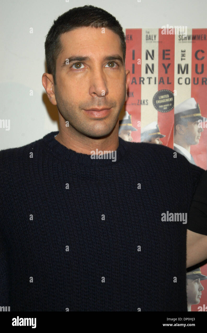 Mar 20, 2006; New York, NY, USA; Actor DAVID SCHWIMMER at the rehearsal ...