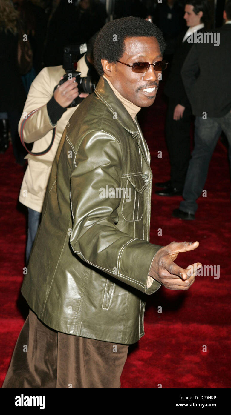 Mar 20, 2006; New York, NY, USA; Actor WESLEY SNIPES at the world ...