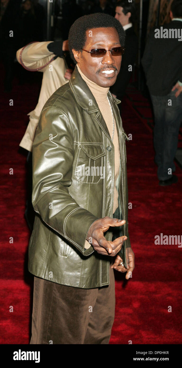 Mar 20, 2006; New York, NY, USA; Actor WESLEY SNIPES at the world ...