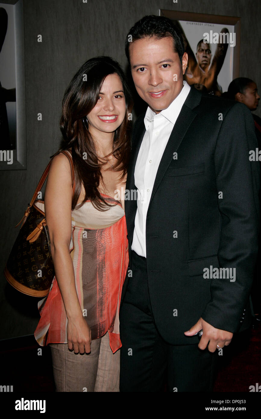 Mar 21, 2006; West Hollywood, California, USA; Actor YANCEY ARIAS & Wife ANNA at the 'Thief ...
