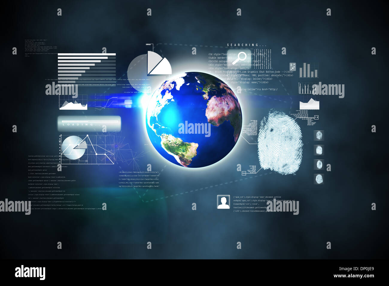 Futuristic technology interface Stock Photo - Alamy