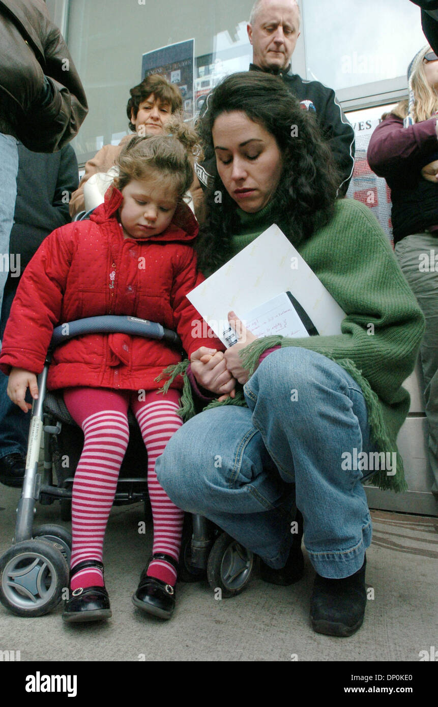 Mar 25, 2006; New York, NY, USA; Rosaleen Tallon, sister of firefighter ...