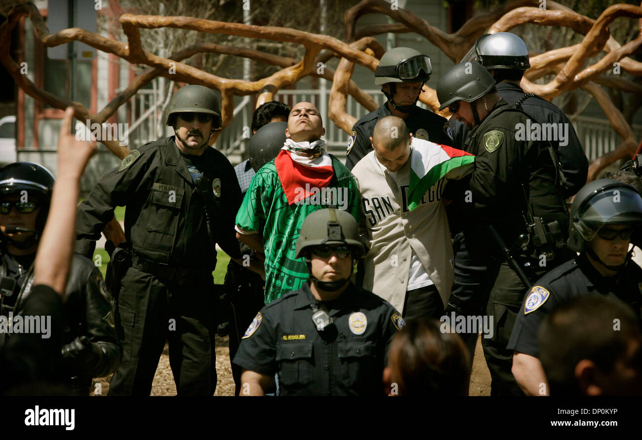 Mar 27, 2006; Escondido, CA, USA; Law enforcement personnel arrested ...