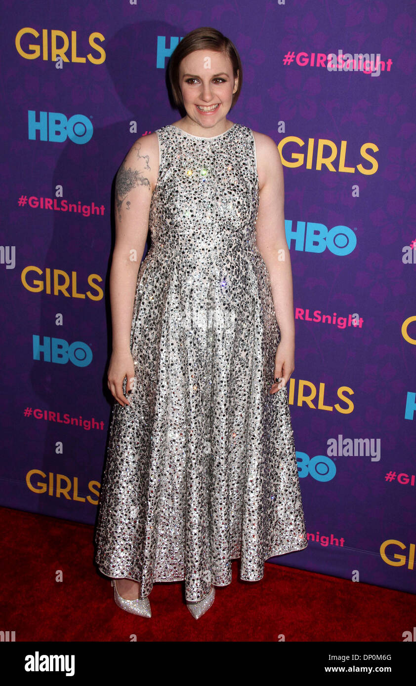 New York, New York, USA. 6th Jan, 2014. Creator, producer, actress LENA ...