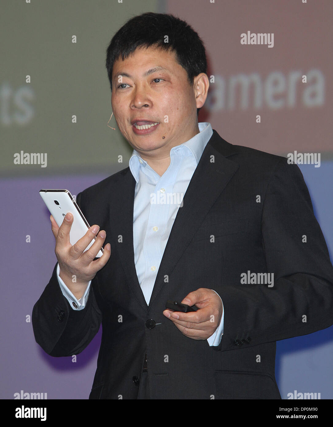 Las Vegas, Nevada, USA. 6th Jan, 2014. Richard Yu, CEO of Huawei ...