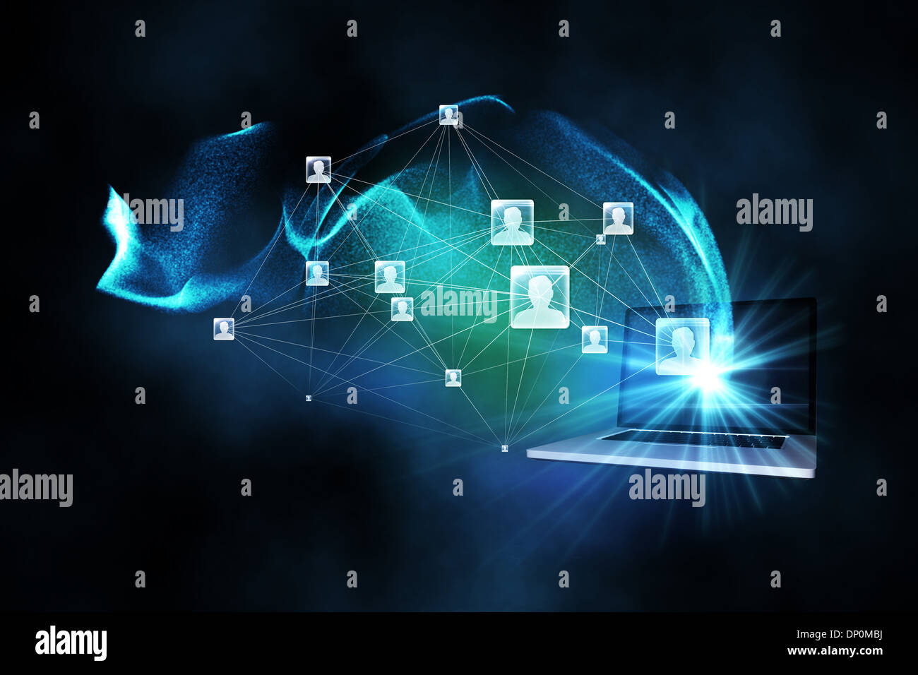 Social network background Stock Photo - Alamy