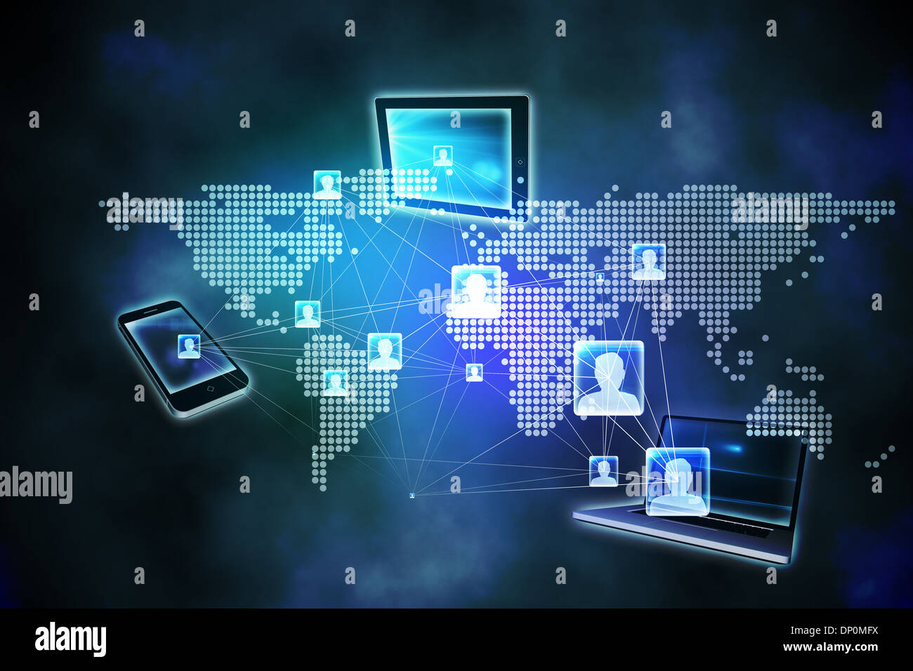 Global connection background Stock Photo - Alamy