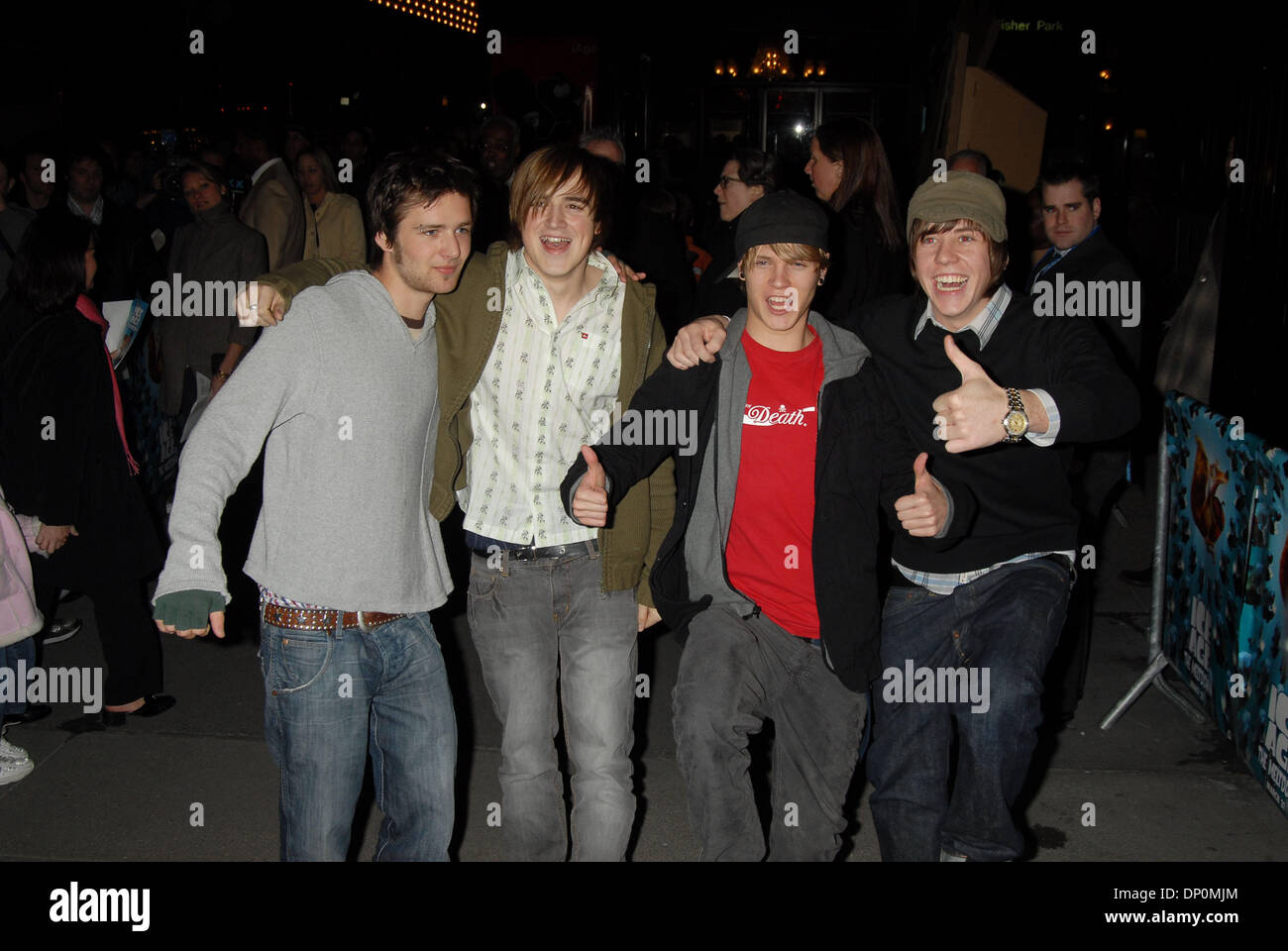 Mar 28, 2006; New York, NY, USA;.MCFLY at the 'Ice Age The Meltdown ...