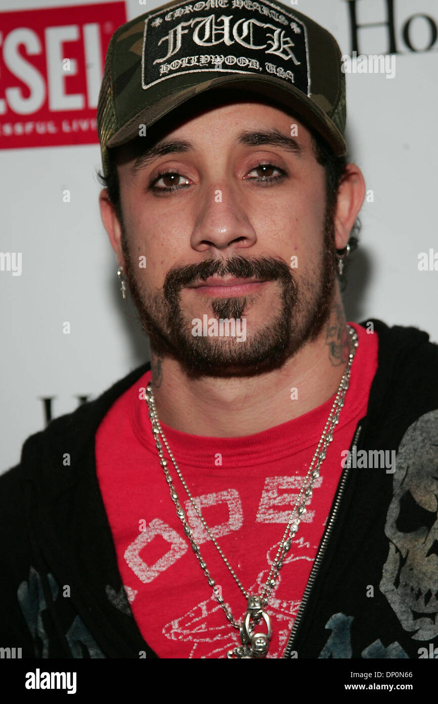 Mar 30, 2006; Los Angeles, CA, USA; Singer AJ MCLEAN (of the Backstreet ...
