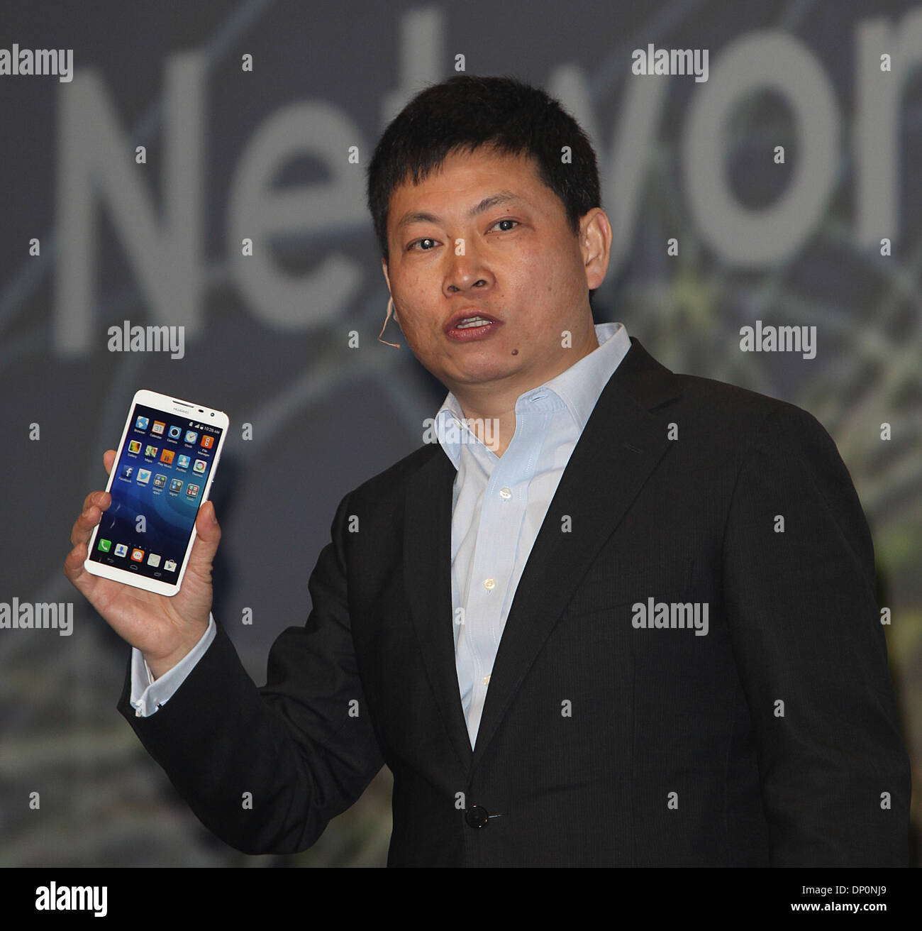 Las Vegas, Nevada, USA. 6th Jan, 2014. Richard Yu, CEO of Huawei ...