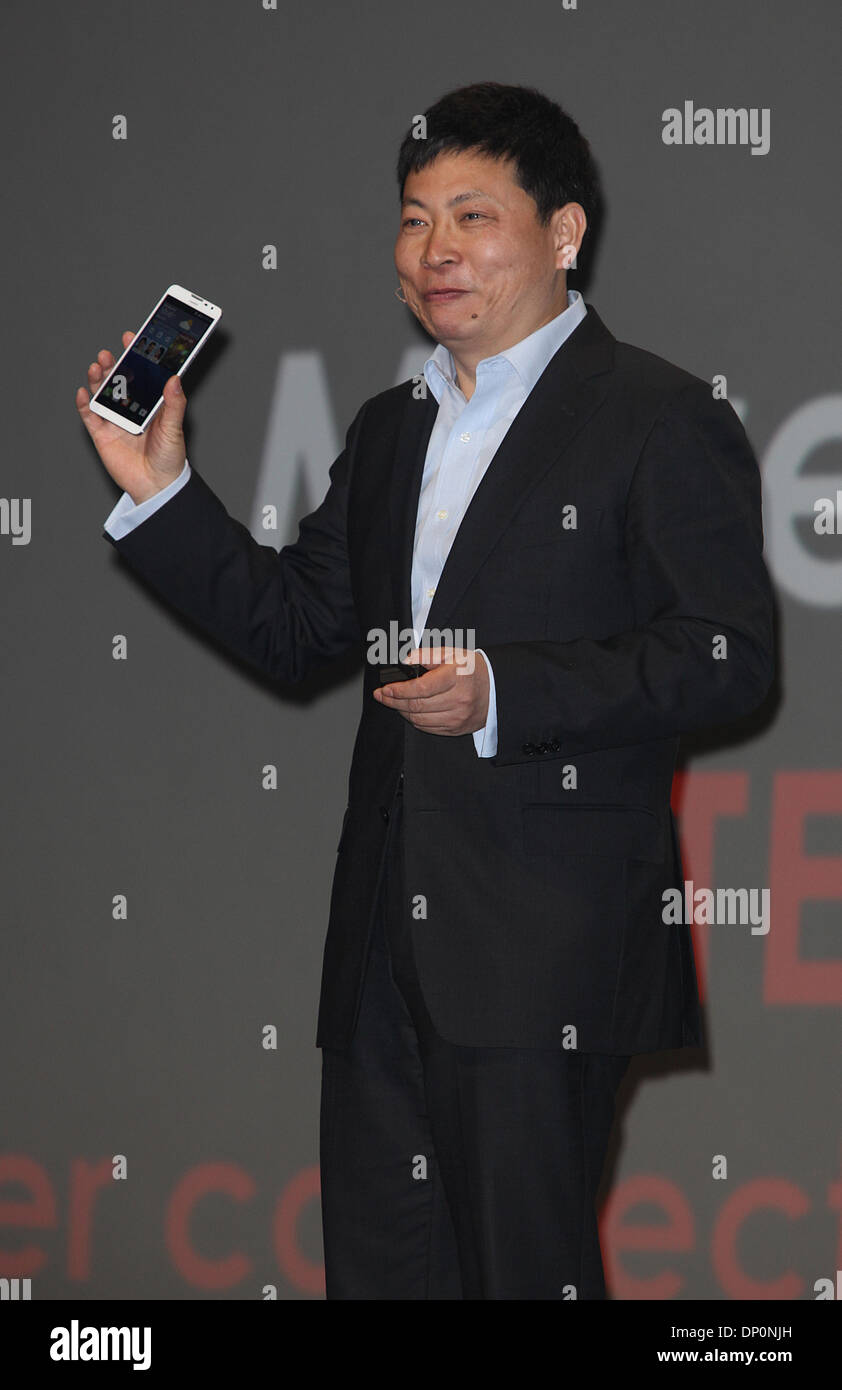 Las Vegas, Nevada, USA. 6th Jan, 2014. Richard Yu, CEO of Huawei ...