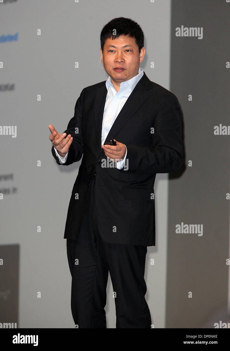 Las Vegas, Nevada, USA. 6th Jan, 2014. Richard Yu, CEO of Huawei ...
