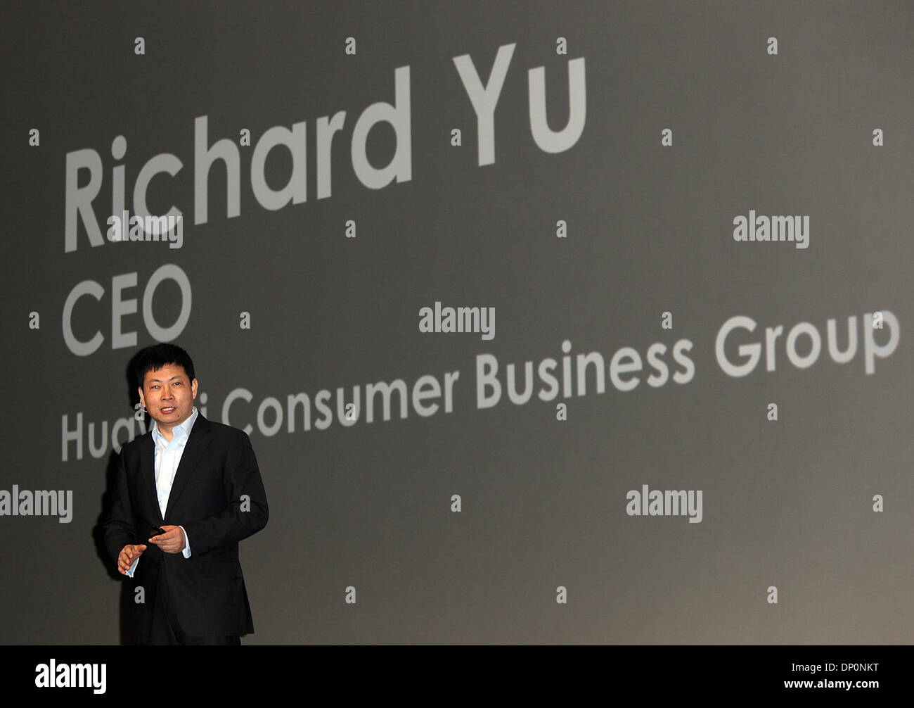 Las Vegas, Nevada, USA. 6th Jan, 2014. Richard Yu, CEO of Huawei ...